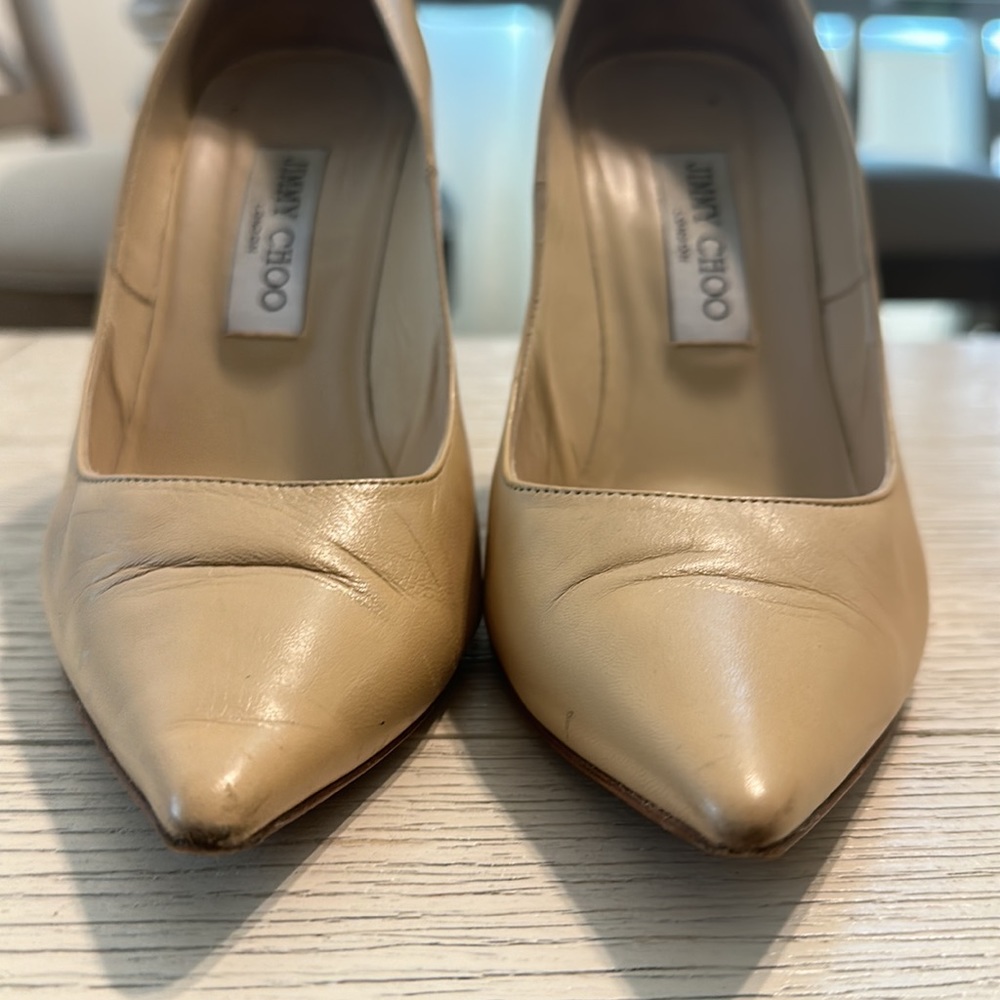 Jimmy Choo London Romy 100 Leather Pump - Gem